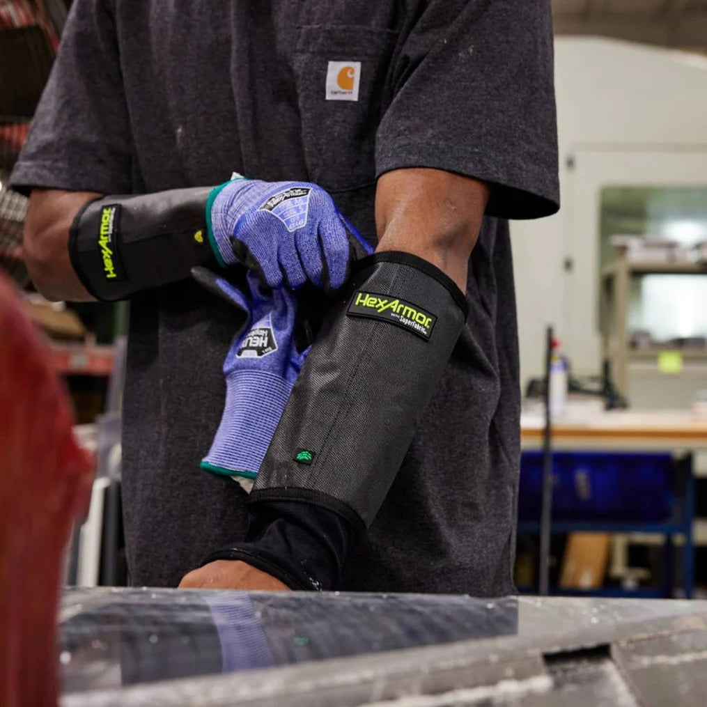 HexArmor 8” Needle-Resistant Arm Guard AG8TW (1 Each) — ASA Safety Supply