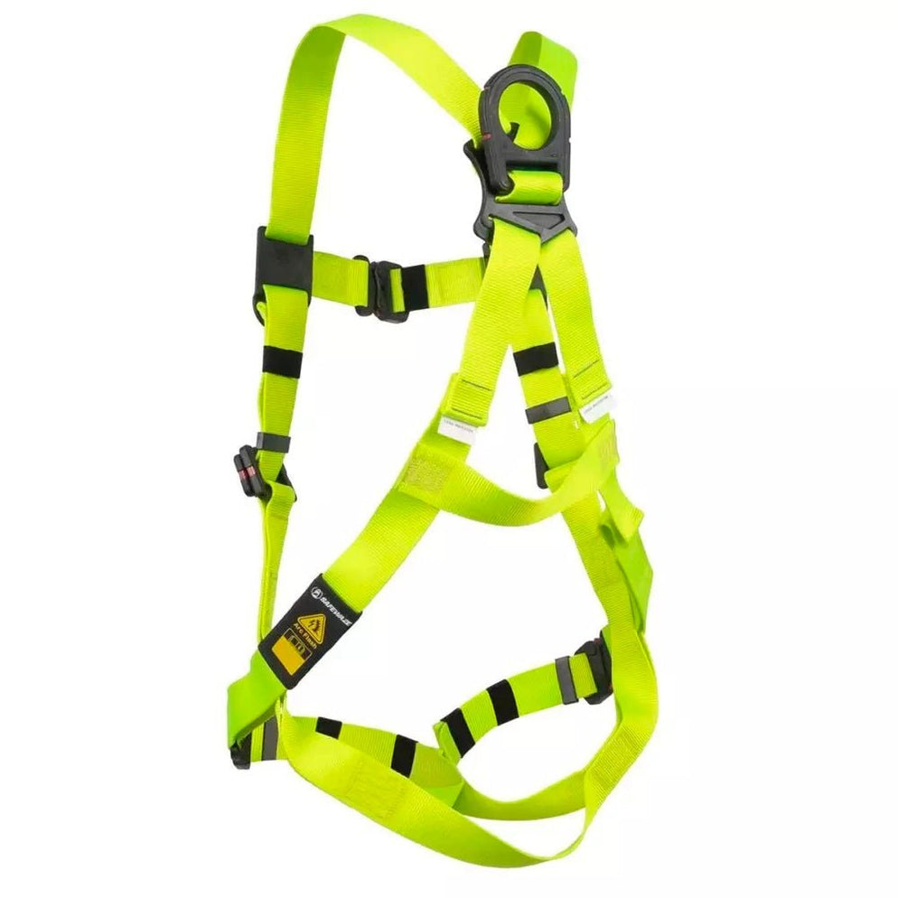 Arc Flash Full Body Harness: 1 D-Ring, Mating Buckle Torso, Quick-Conn ...