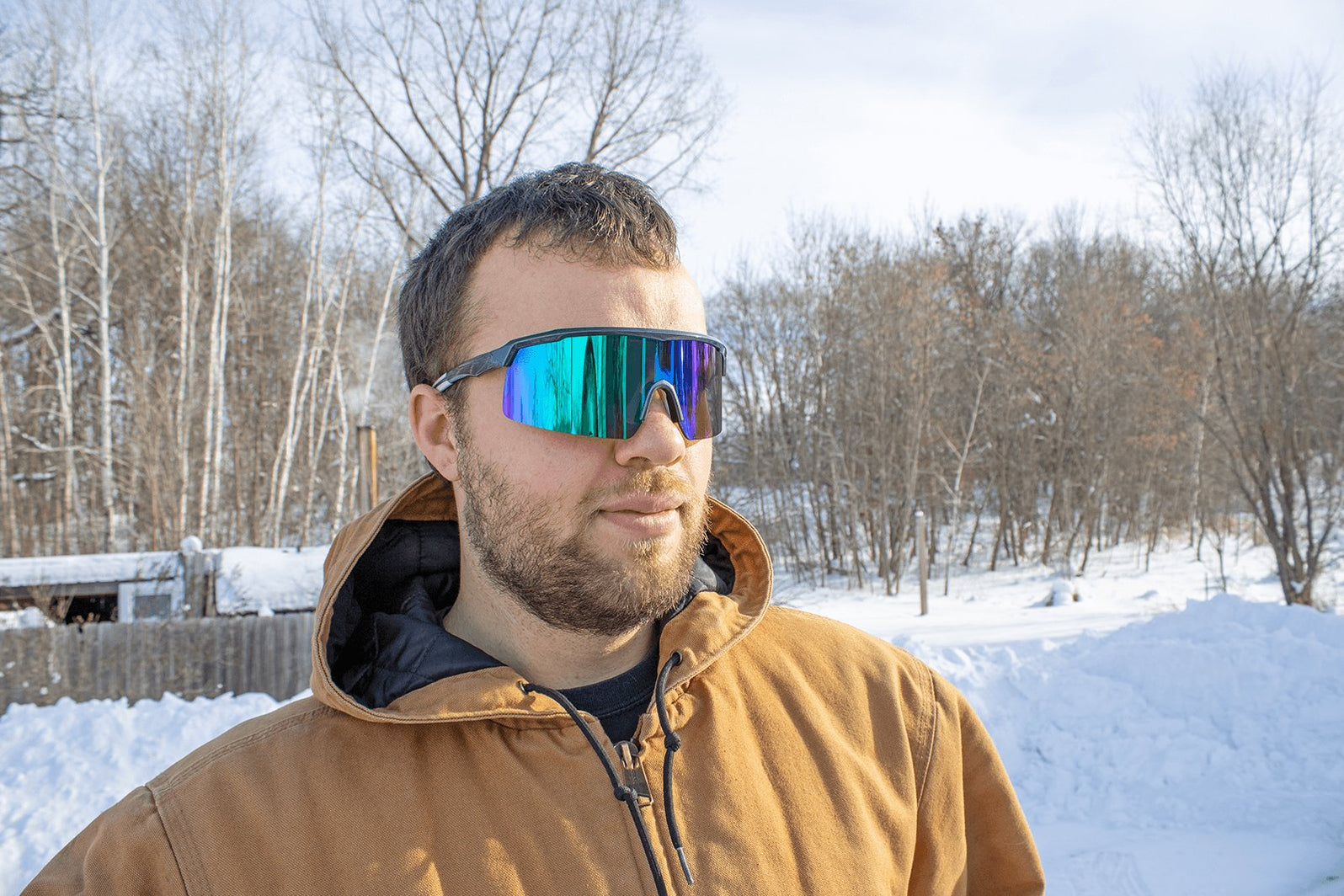 Bullhead Safety Whipray Anti-Fog Safety Glasses, ANSI Z87+, Polycarbon ...