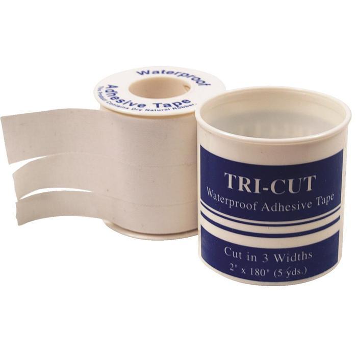 Tri-Cut Waterproof Adhesive Tape, Cut in 3 Widths, 2" x 5 YD (1 Roll ...