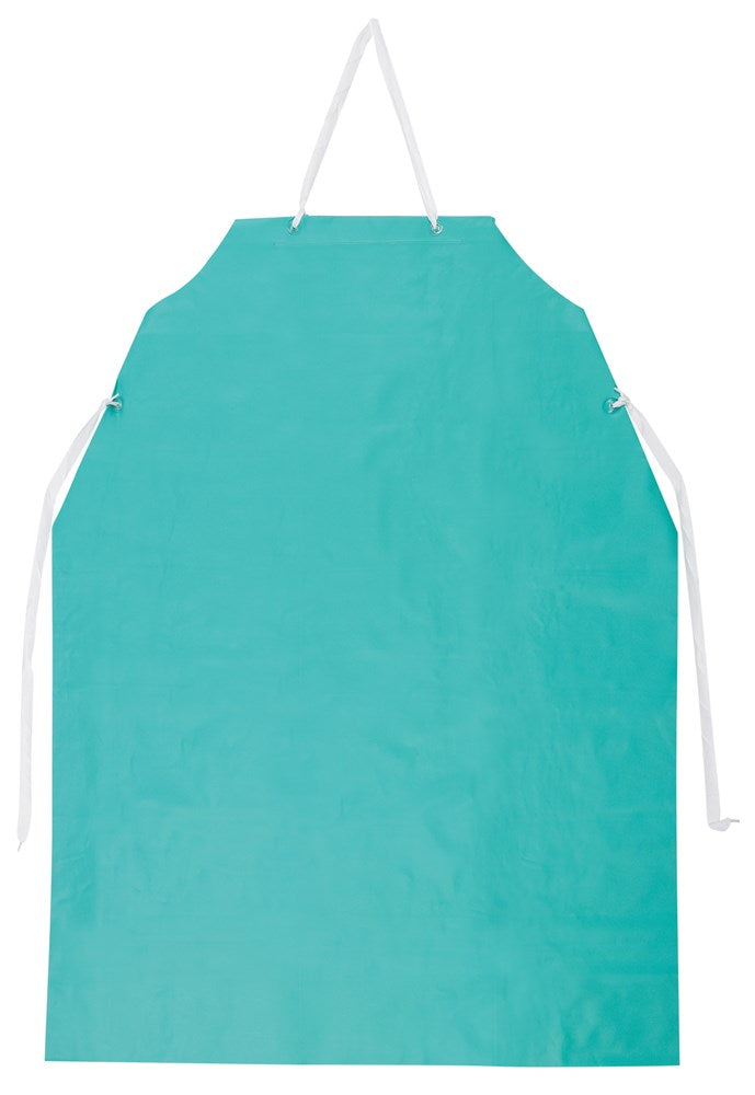 20 Mil Vinyl Raw Edge Chemical Apron, Green, 48 Inch Length, 1 Each ...