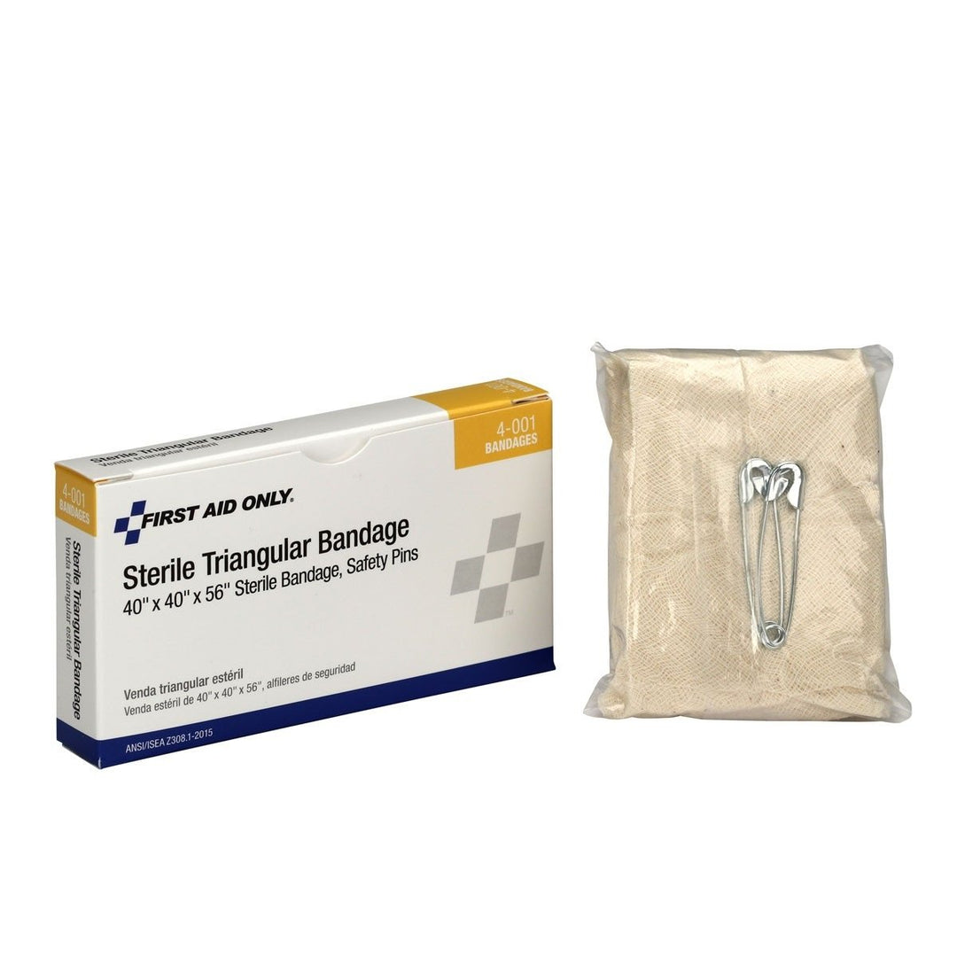 Sterile Triangular Bandage with Safety Pins 40"x40"x56" (1 Per Box ...