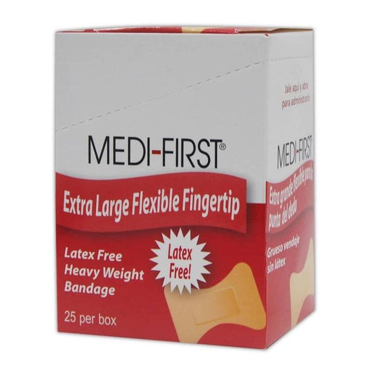 Medi-First Flexible Fingertip Bandage, Extra Large, 25 Count/Box – ASA ...