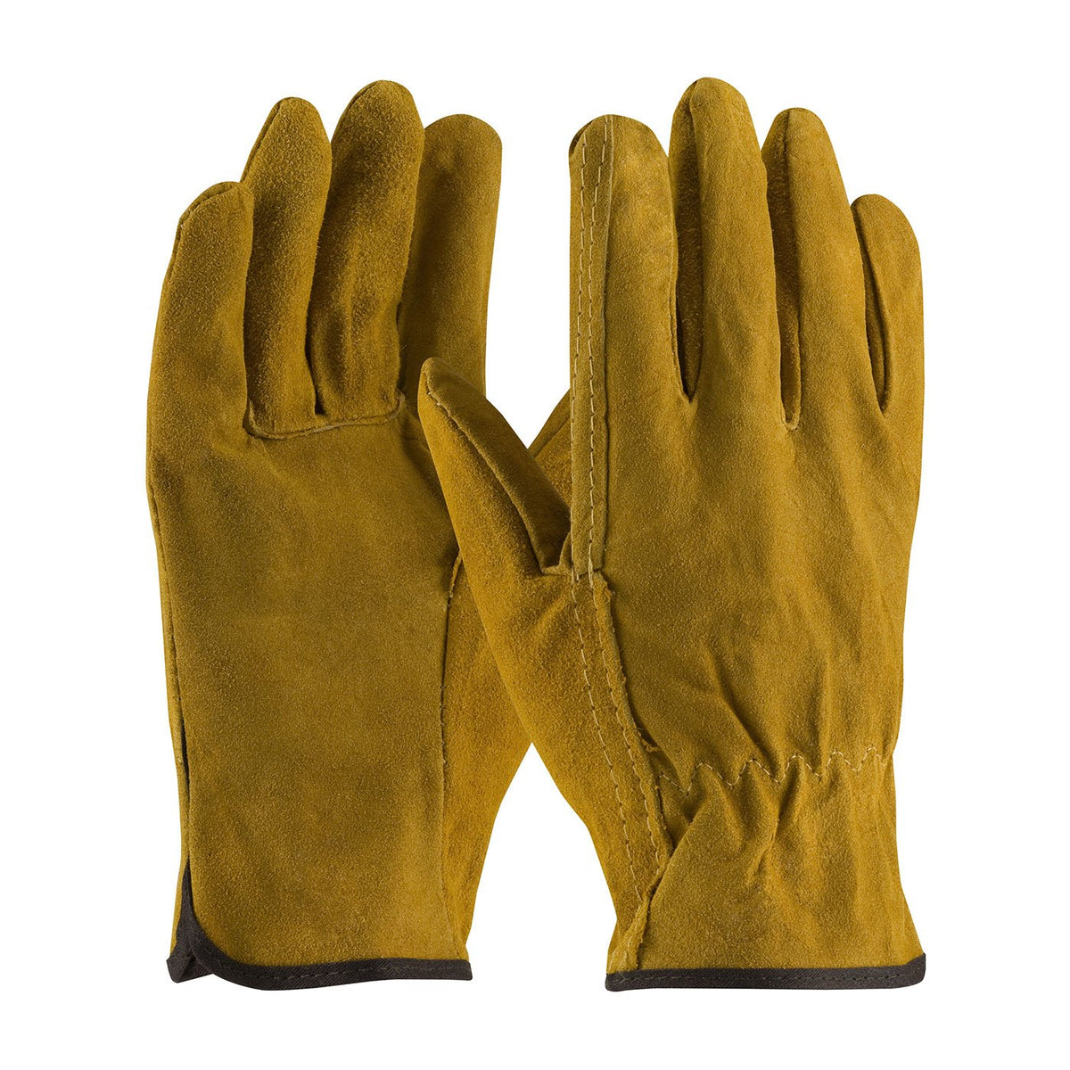 Regular Grade Split Cowhide Leather Drivers Glove with Straight Thumb ...