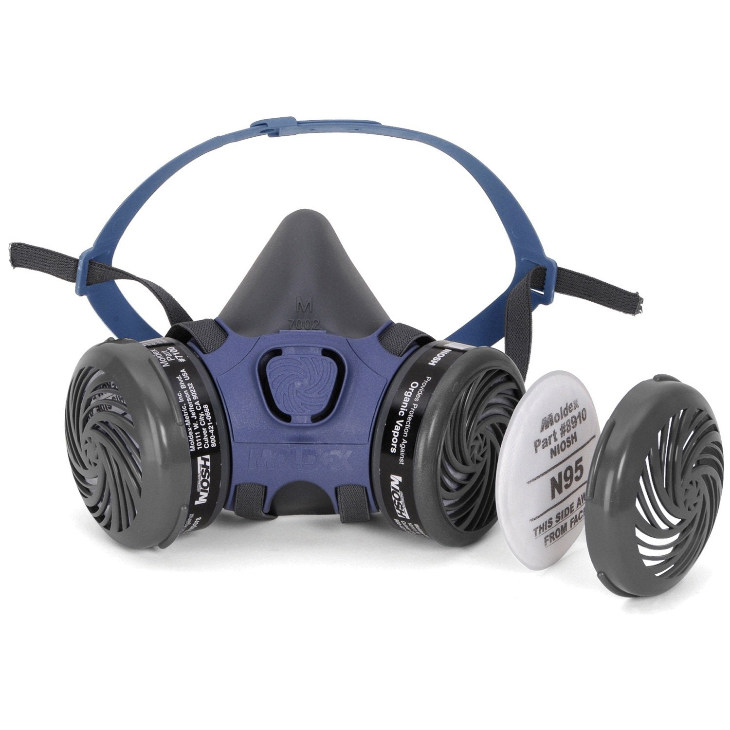 Moldex 7000 Series Reusable Half Mask Respirator, Lightweight and Low ...