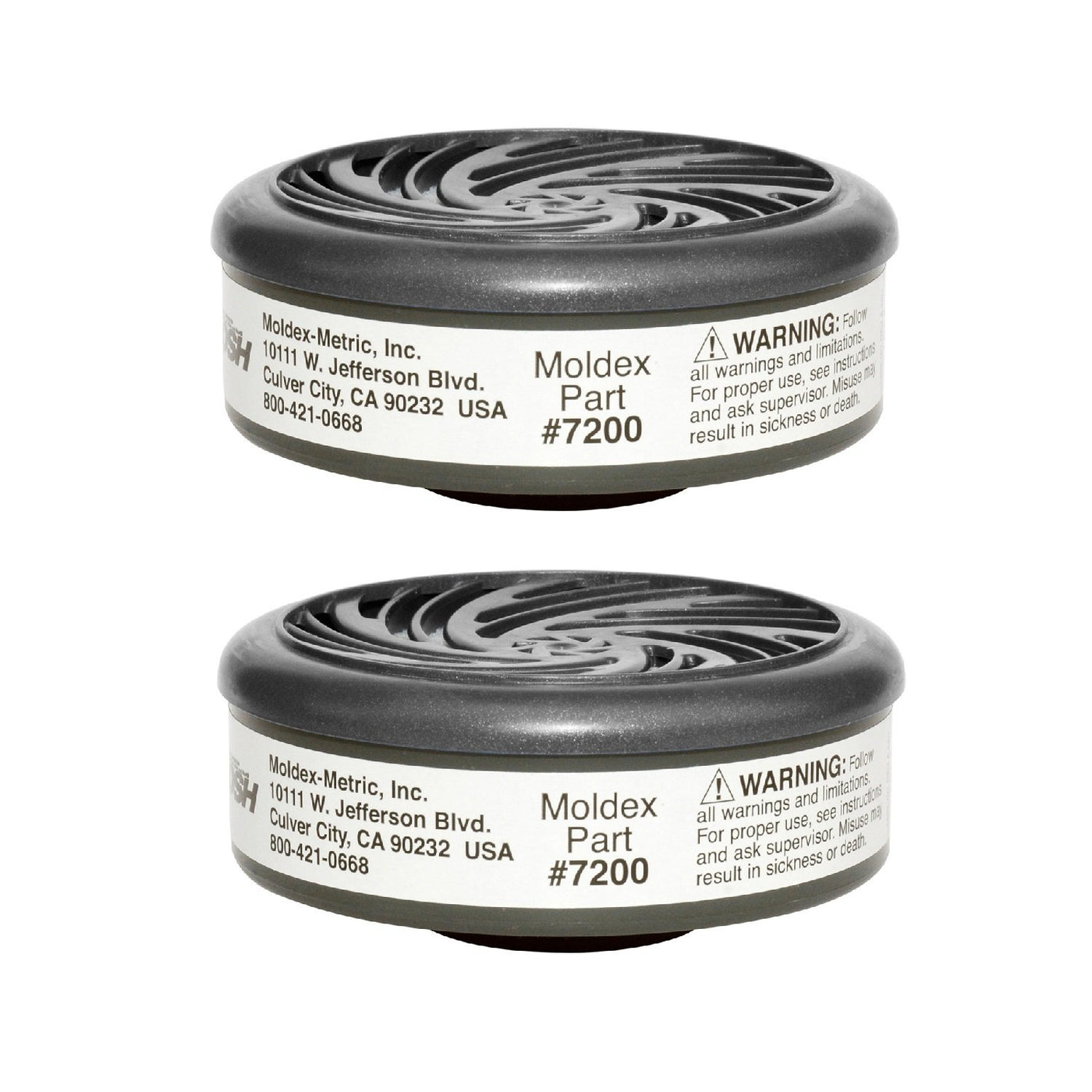 Moldex 7200 Acid Gas Cartridges For 7000/7800/9000 Series Respirators — ASA Safety Supply