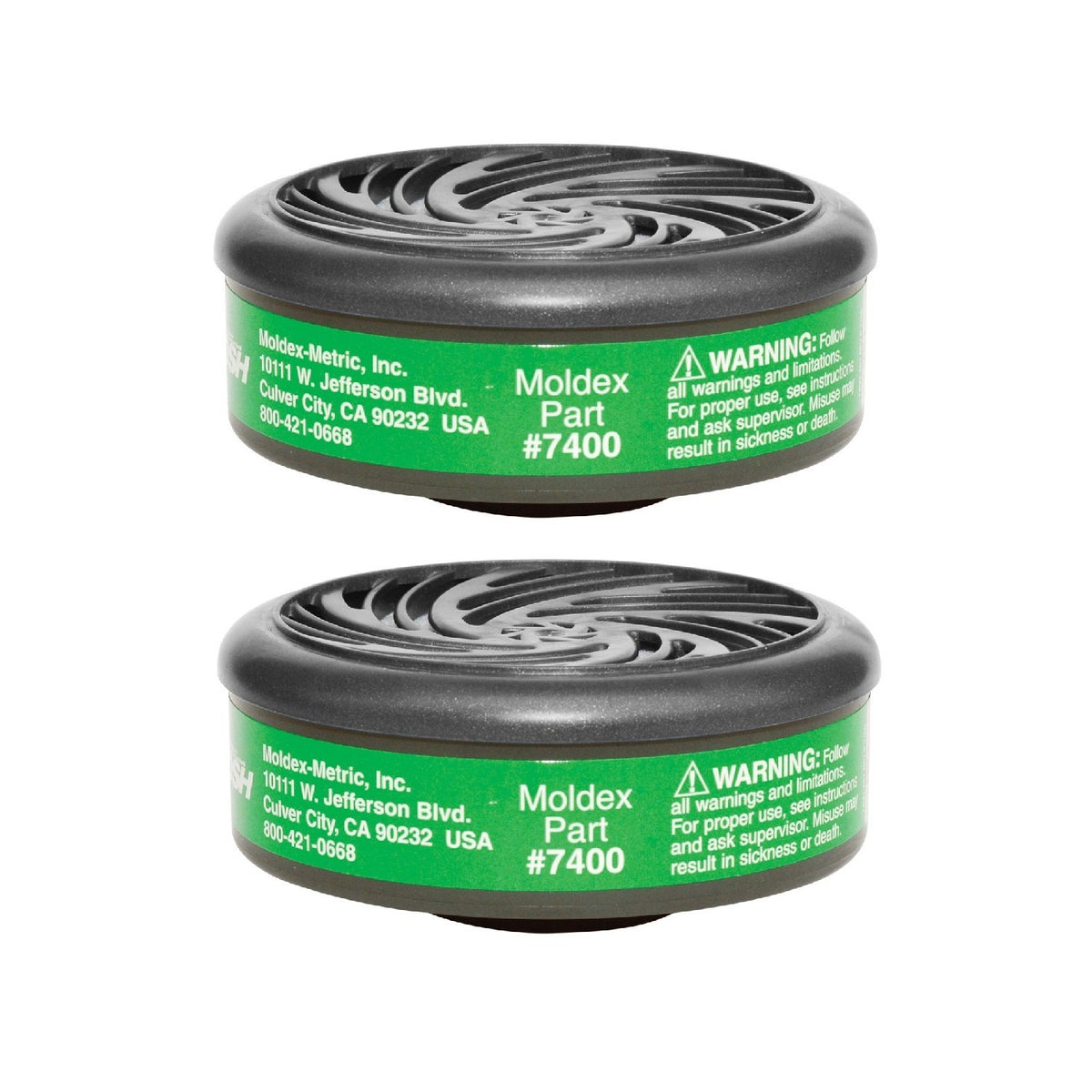 Moldex 7400 Ammonia/Methylamine Cartridges For 7000/7800/9000 Series R ...