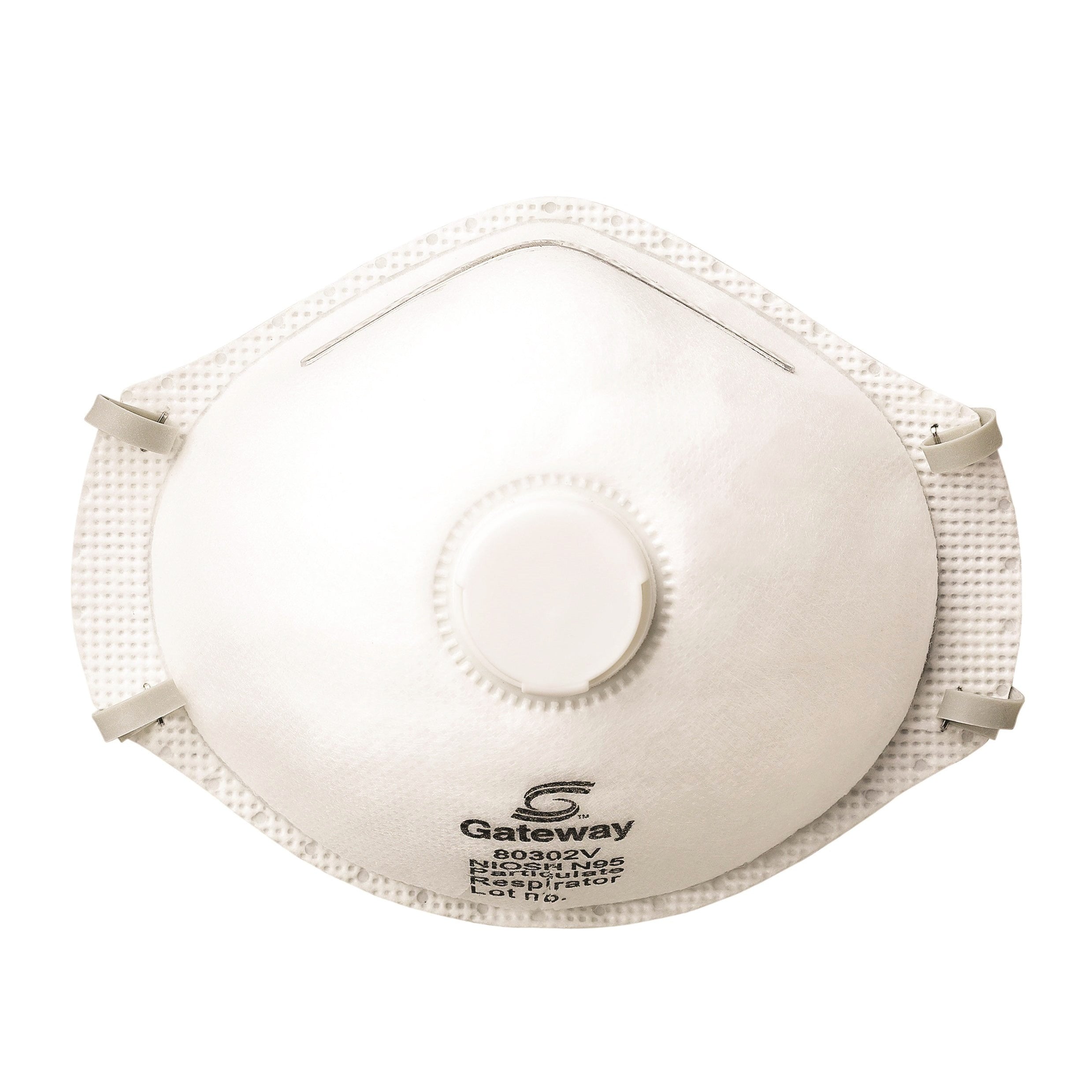 Gateway Safety TruAir Vented N95 Particulate Respirator Mask, 10/Box w ...