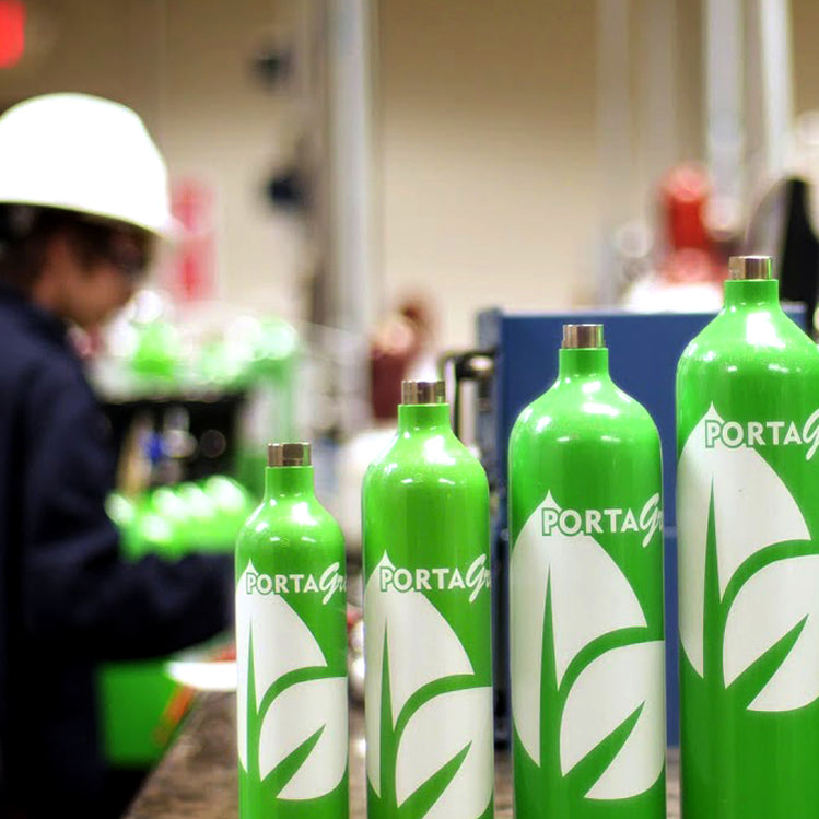 Portagas Calibration Gas Cylinders, 116L Methane 50% Bal Nit. Calibrat ...