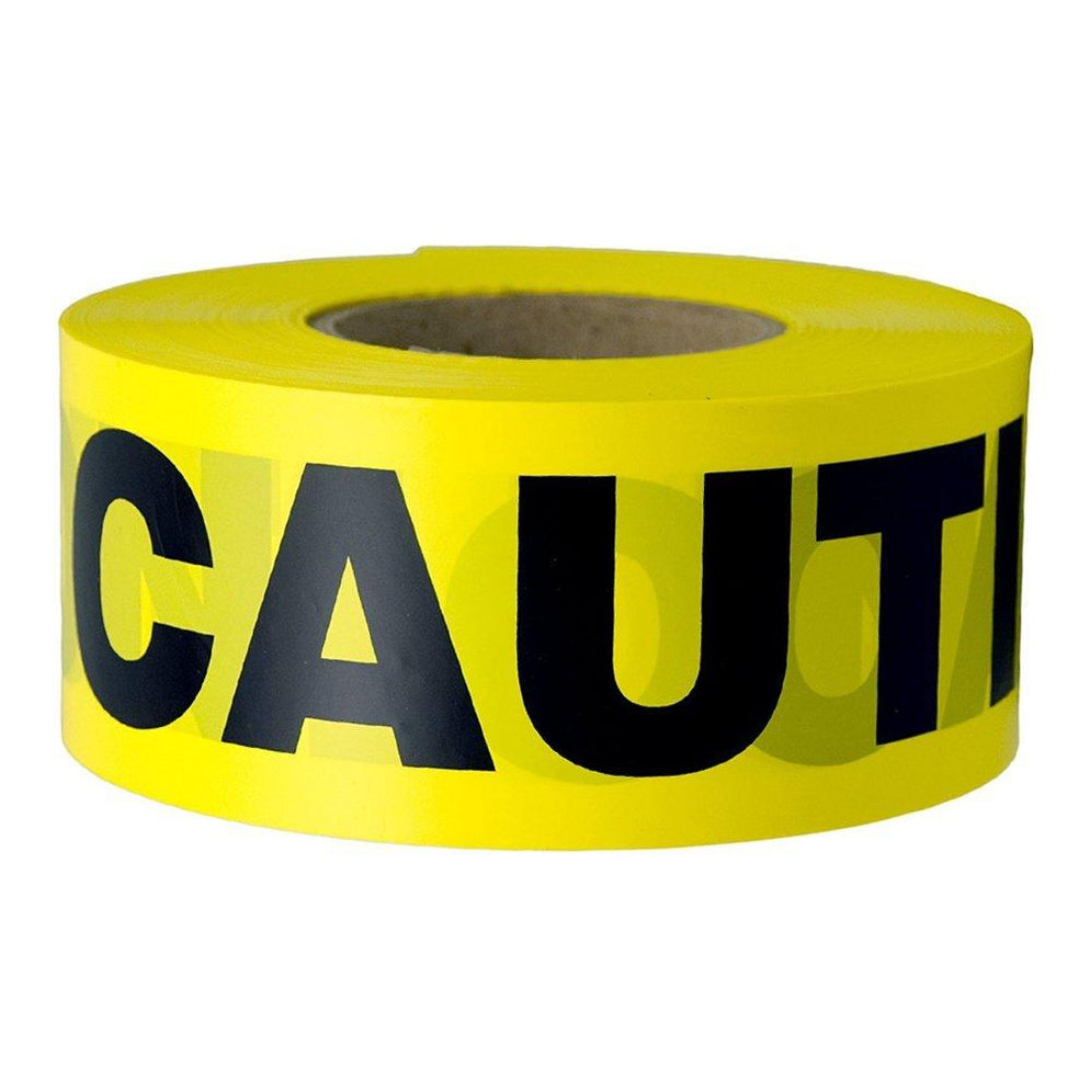 Yellow Caution Barricade Tape 3 Inch x 1000 Feet Roll, Value Grade, 1 ...