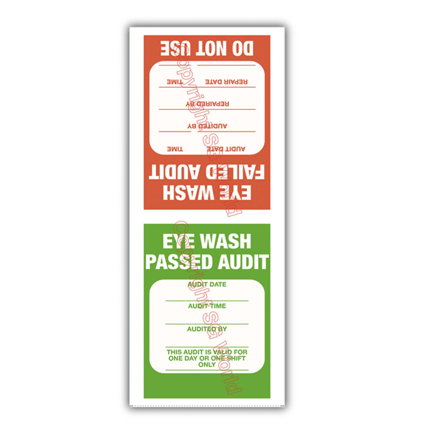 Eye Wash Inspection Book, contains 30 inspections — ASA Safety Supply