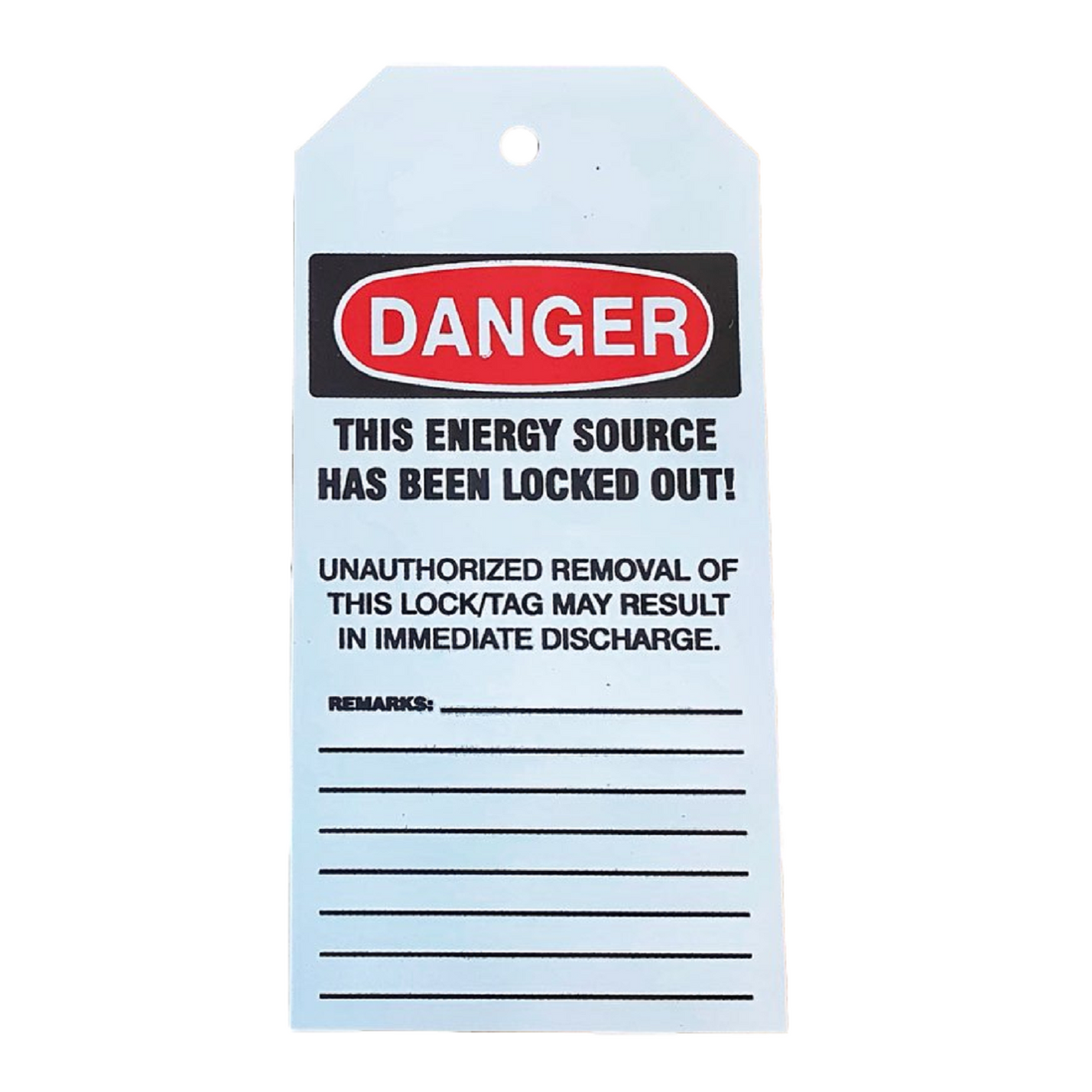 "Danger Equipment Locked Out" 6"x3" Lockout Tag, Pack of 25 — ASA ...
