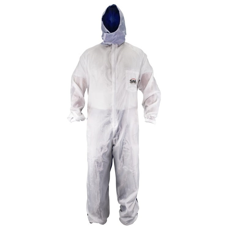 SAS Moonsuit Nylon / Cotton Reusable Coverall, Hooded with Elastic Wai ...