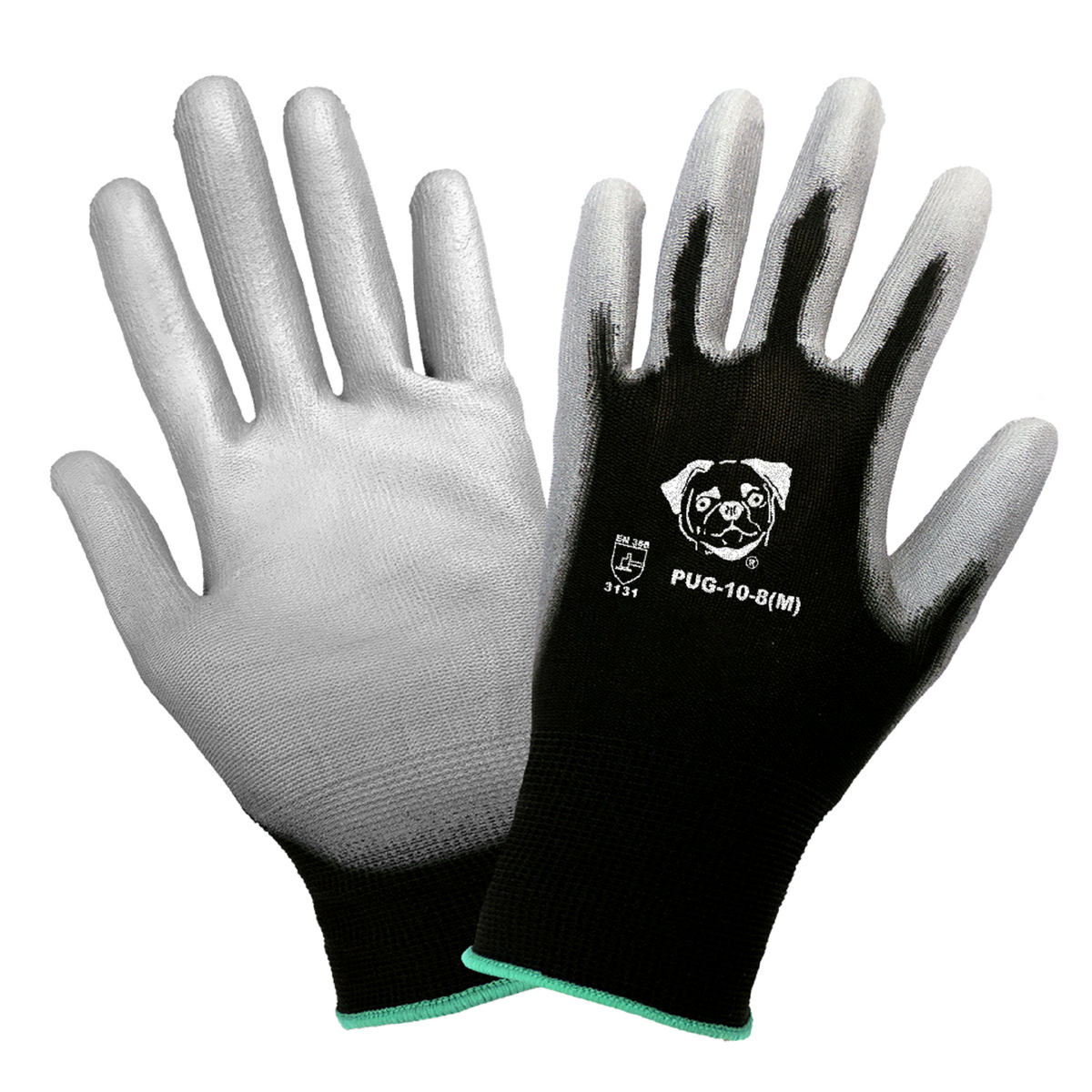 PUG-10 General Purpose Economy Polyurethane Coated Work Gloves, Black ...