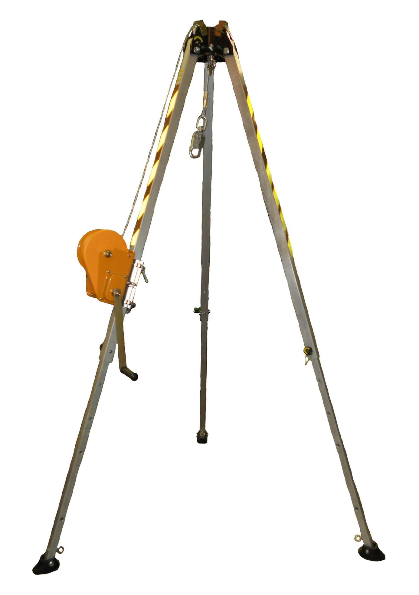 Tripod 3 Way Confined Space System 65' (Includes: Aluminum Tripod, 3-W ...