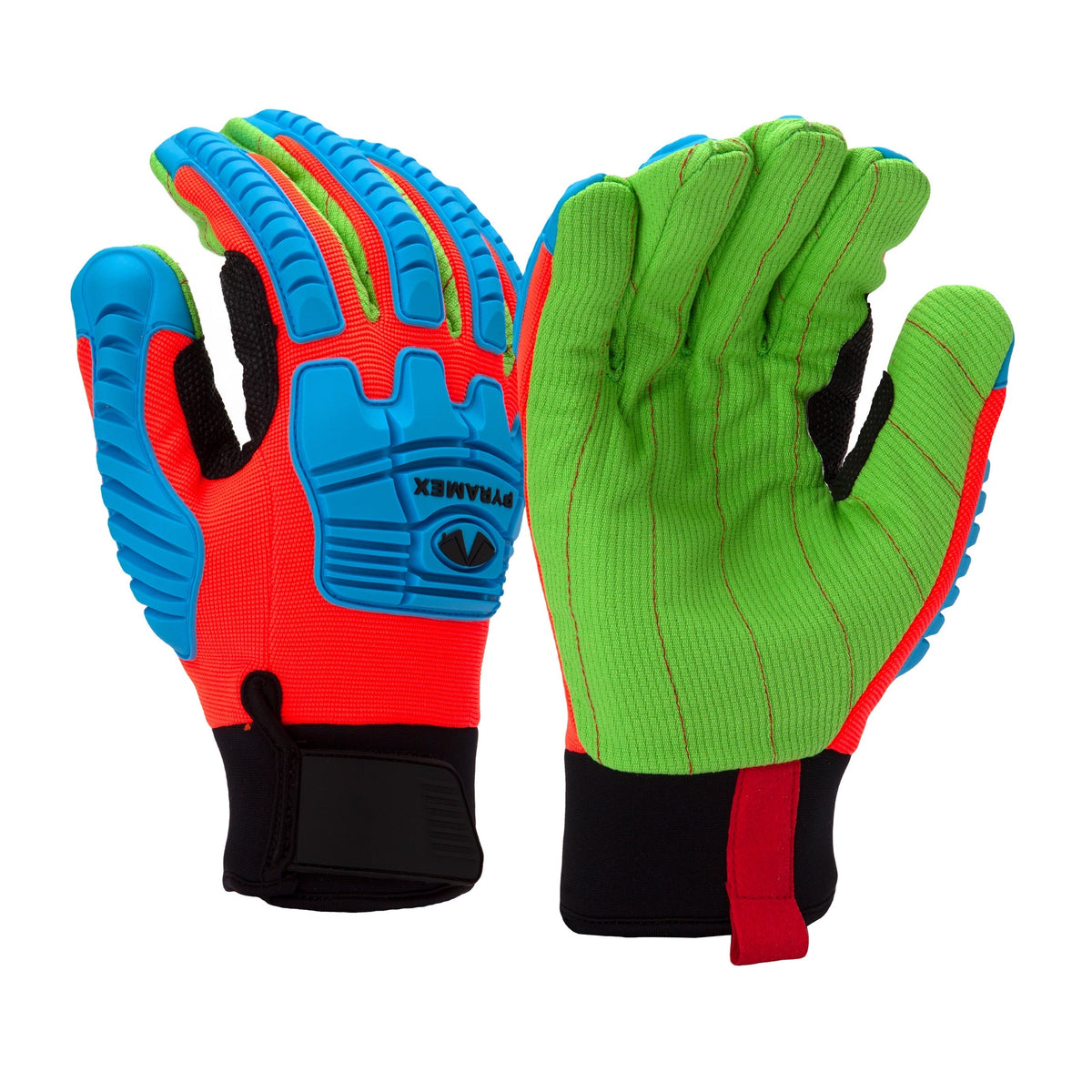 Pyramex Corded Cotton Impact/Cut Resistant Insulated Work Gloves GL804 ...